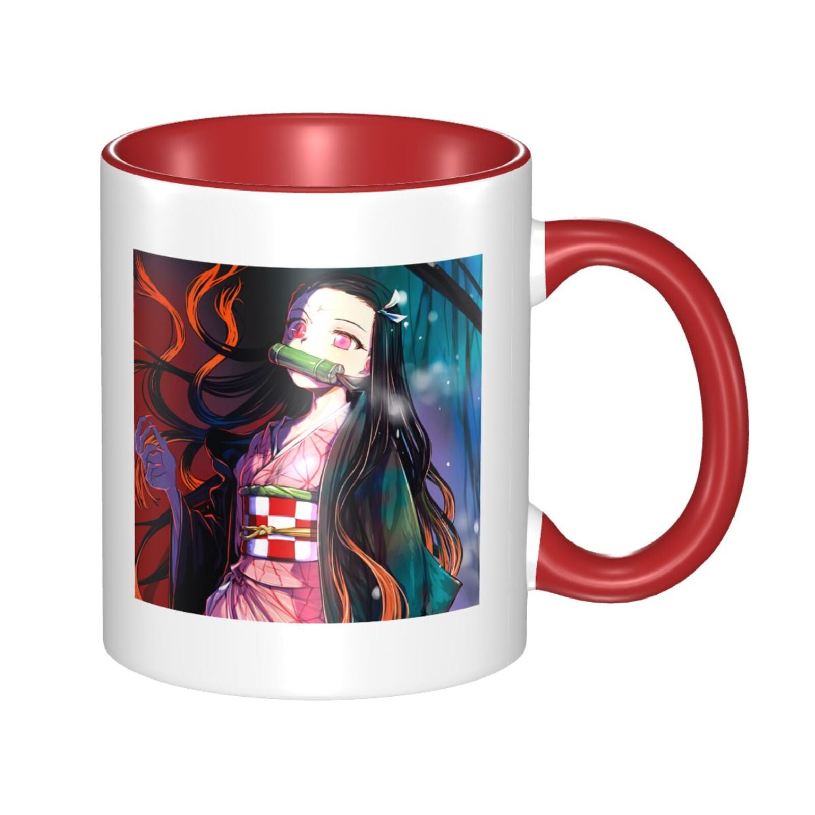 Demon Slayer Nezuko Ceramic Coffee Mug, 11 OZ Ceramic Coffee Mugs ...