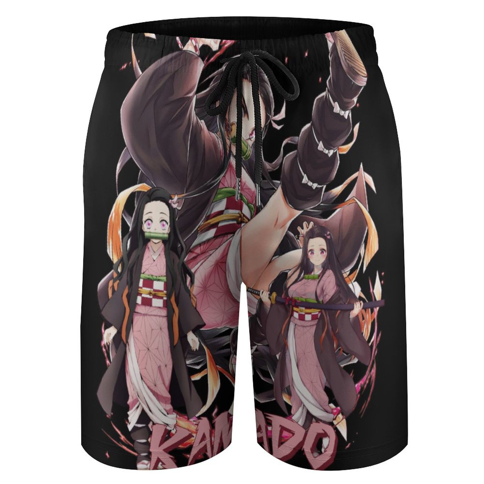 Demon Slayer Nezuko Character Boy's Swim Trunks Summer Hawaii Board ...