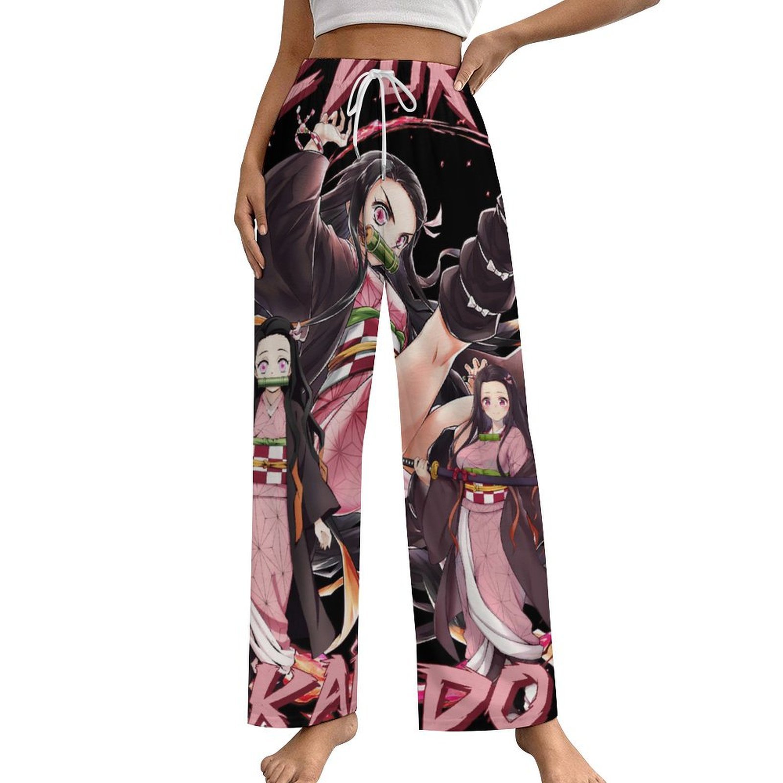 Demon Slayer Nezuko Character Women's Pajama Pants Novelty Daily Cozy ...