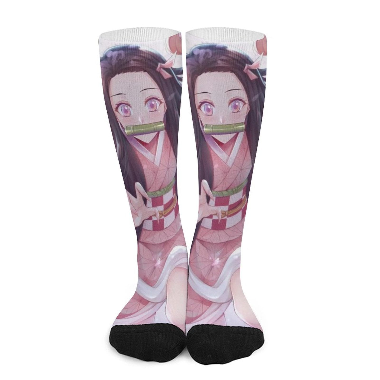 Demon Slayer Nezuko Compression Socks For Women And Men Knee High ...