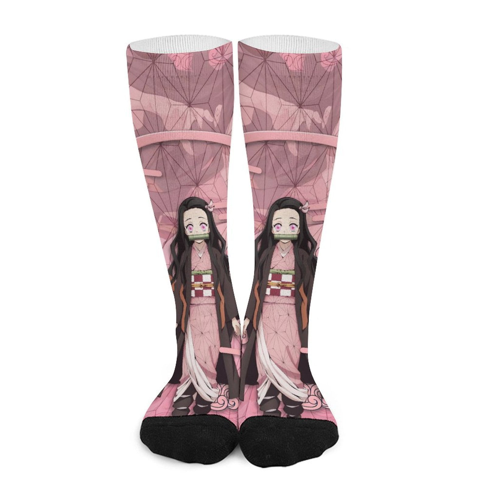 Demon Slayer Nezuko Compression Socks For Women And Men Support Knee ...
