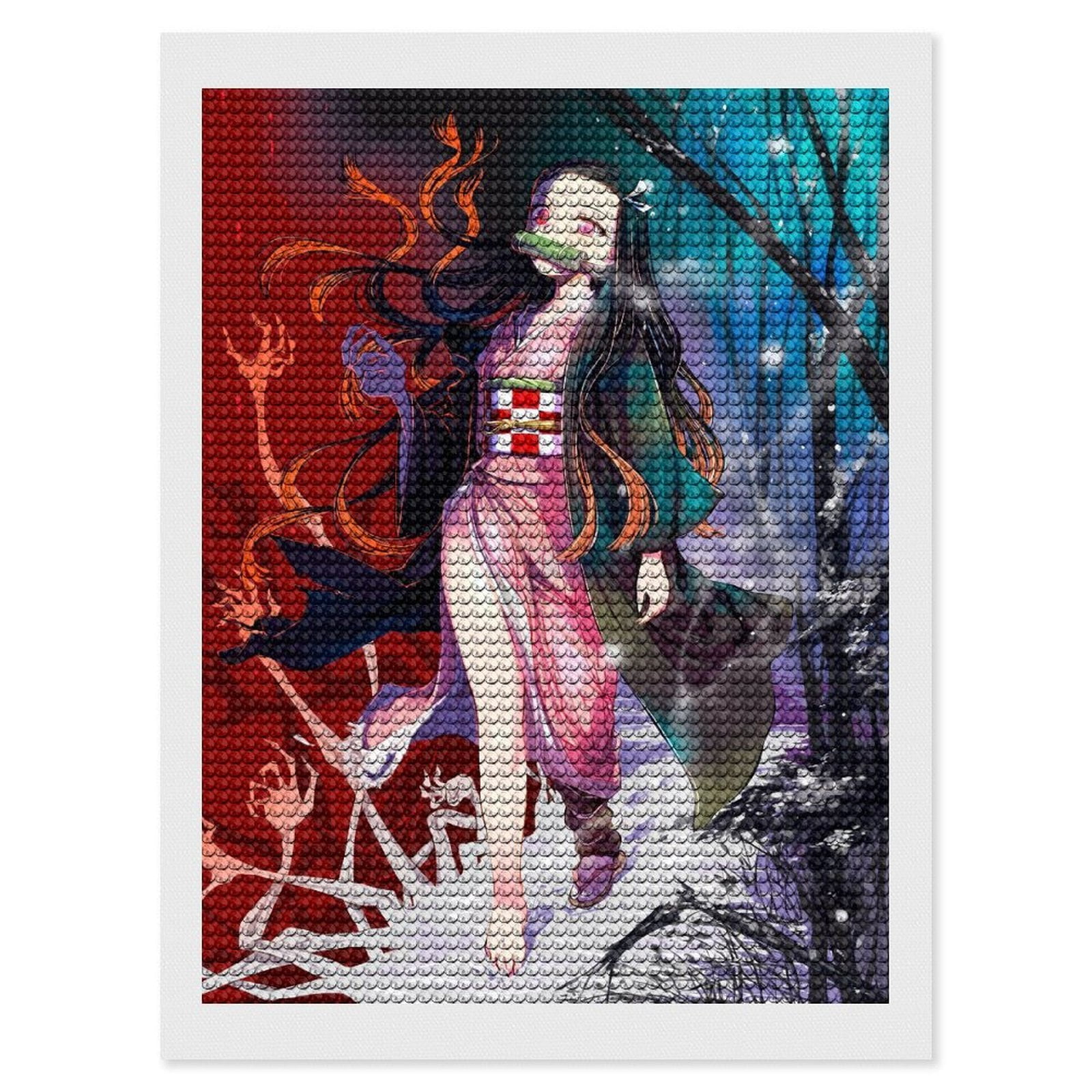 Demon Slayer Nezuko Diamond Art Kits for Adults 5D Diamond Art Kit ...