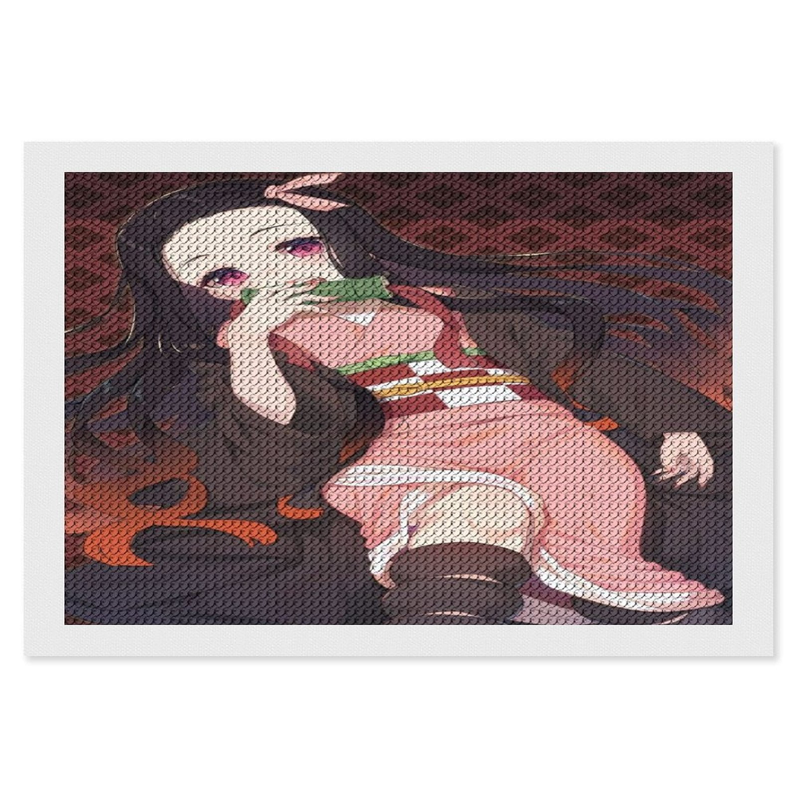 Demon Slayer Nezuko Diamond Art Kits for Adults 5D Diamond Art Kit ...