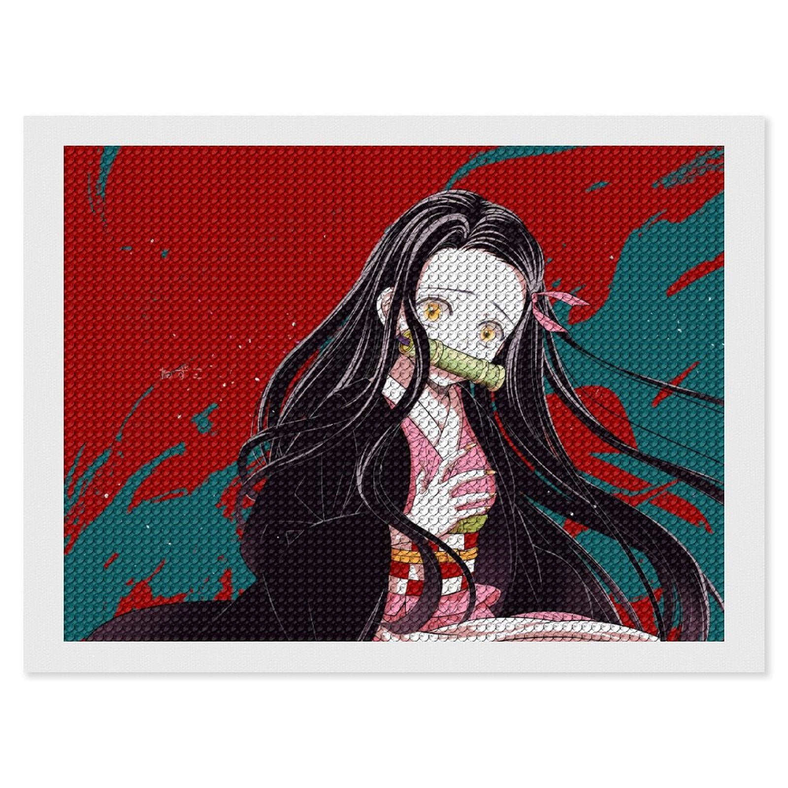 Demon Slayer Nezuko Diamond Art Kits for Adults 5D Diamond Art Kit ...