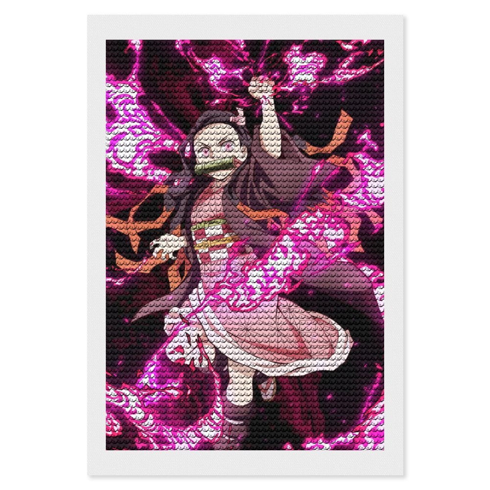 Demon Slayer Nezuko Diamond Art Kits for Adults - 5D Diamond Art Kits ...
