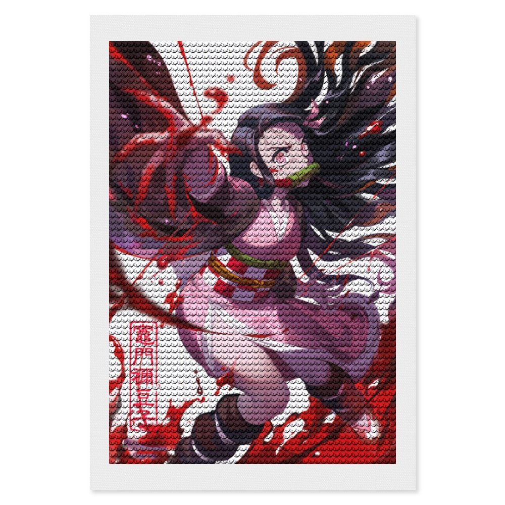Demon Slayer Nezuko Diamond Art Kits for Adults - 5D Diamond Art Kits ...