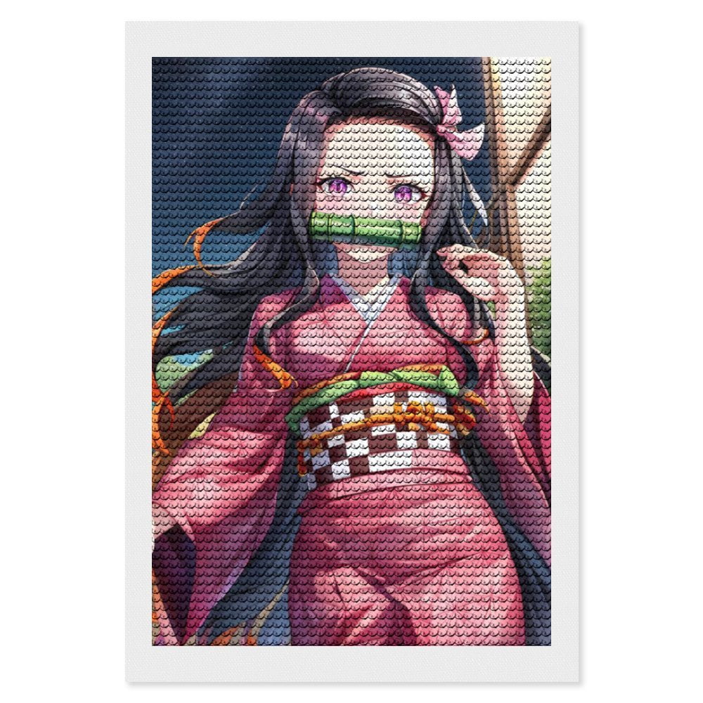 Demon Slayer Nezuko Diamond Art Kits for Adults - 5D Diamond Art Kits ...