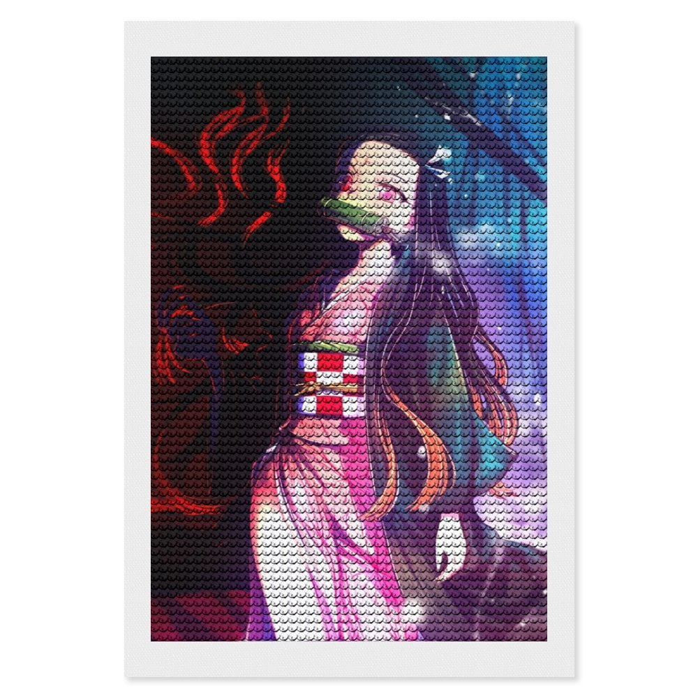 Demon Slayer Nezuko Diamond Art Kits for Adults - 5D Diamond Art Kits ...