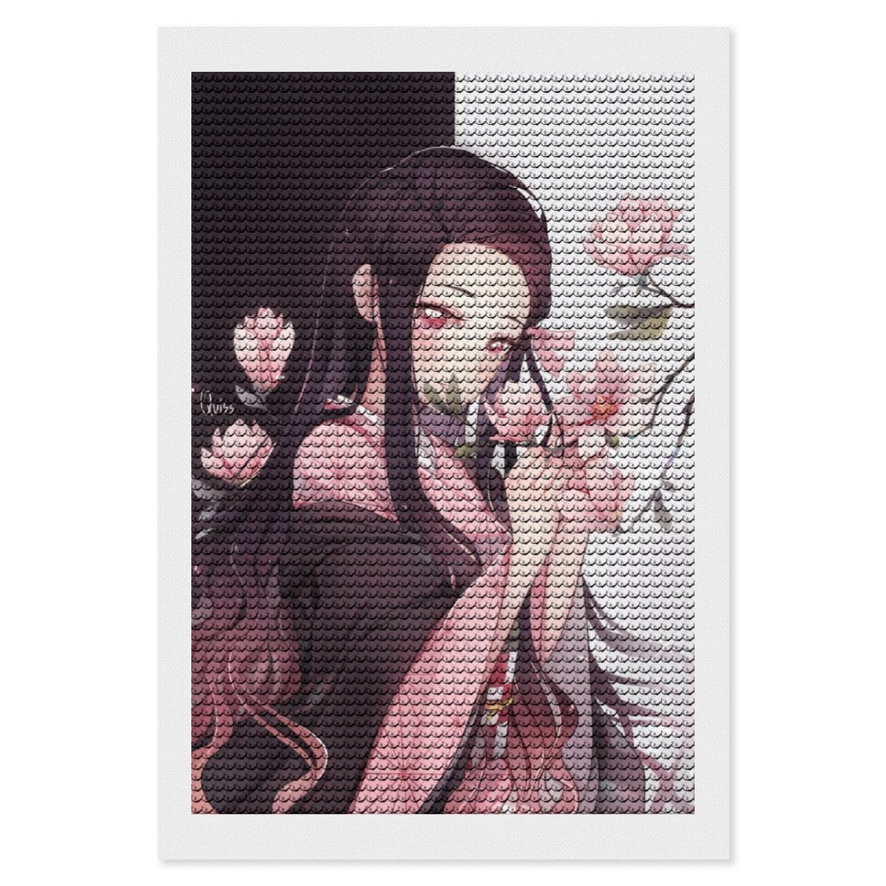 Demon Slayer Nezuko Diamond Art Kits for Adults - 5D Diamond Art Kits ...