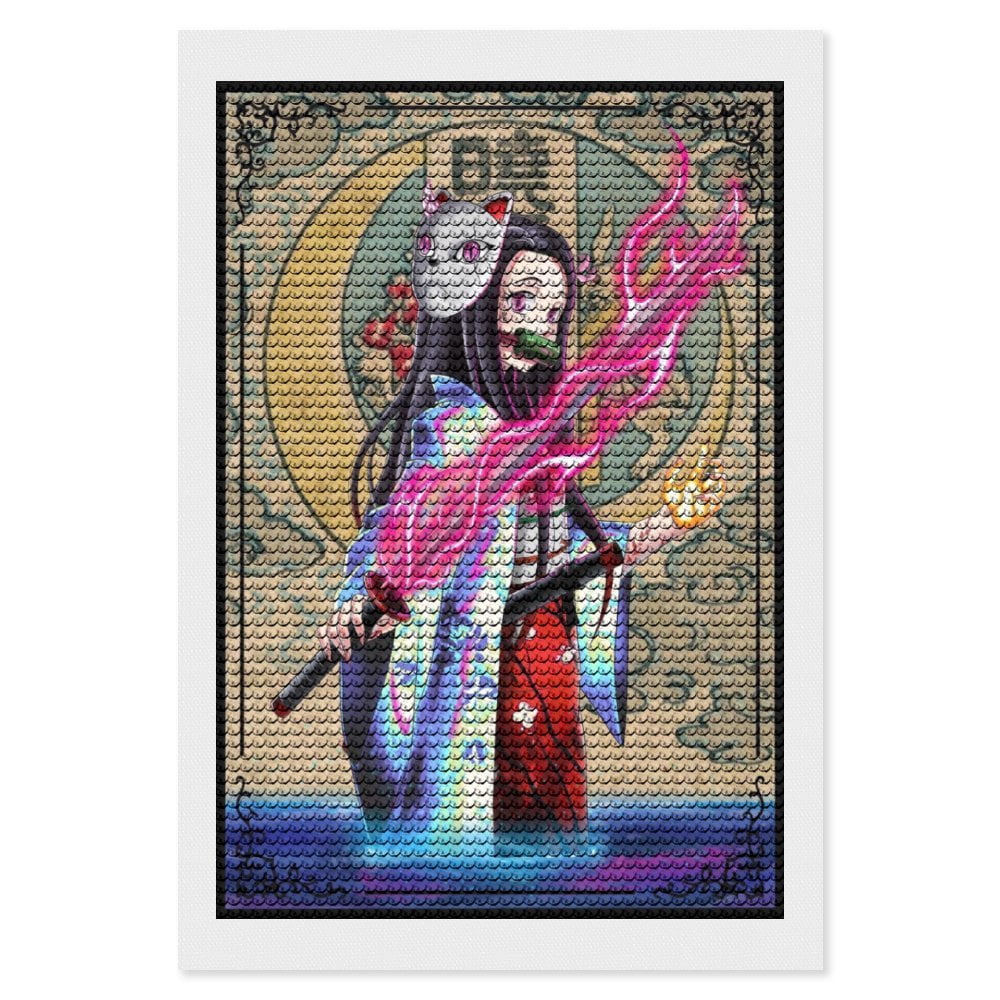 Demon Slayer Nezuko Diamond Art Kits for Adults - 5D Diamond Art Kits ...