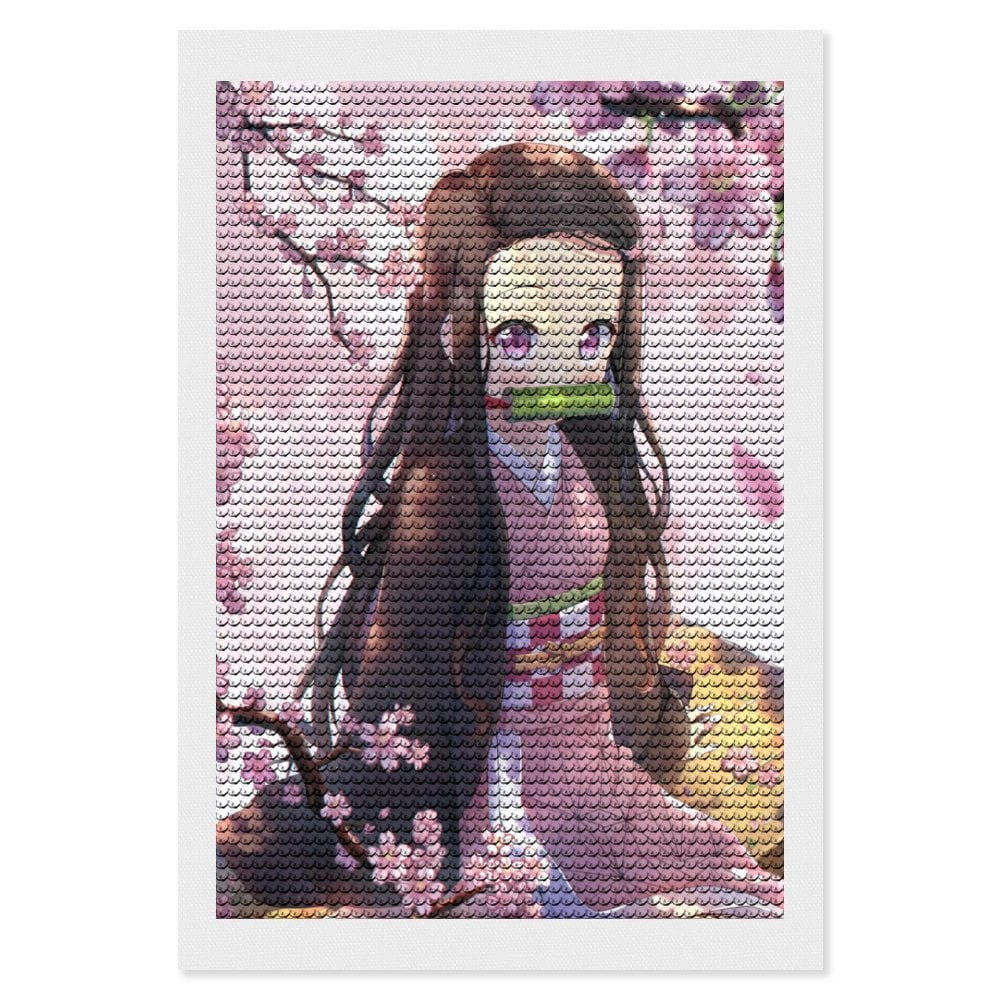 Demon Slayer Nezuko Diamond Art Kits for Adults - 5D Diamond Art Kits ...