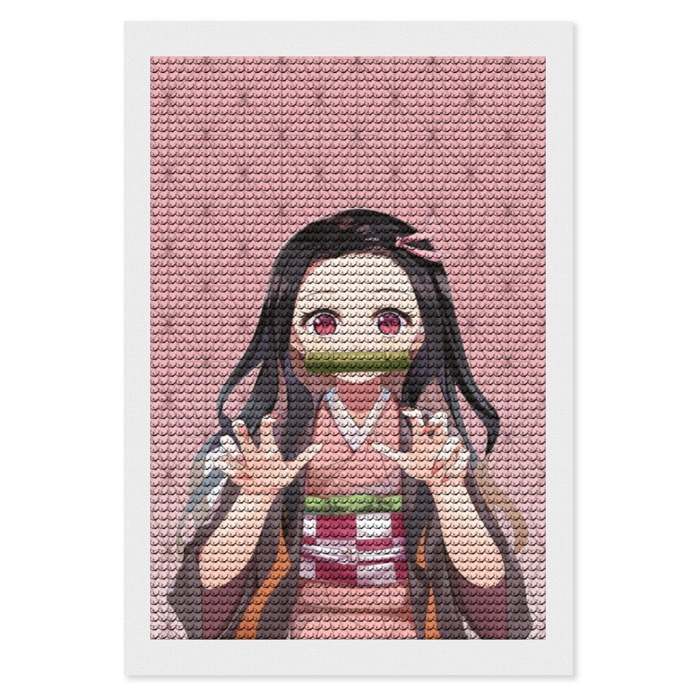 Demon Slayer Nezuko Diamond Art Kits for Adults - 5D Diamond Art Kits ...