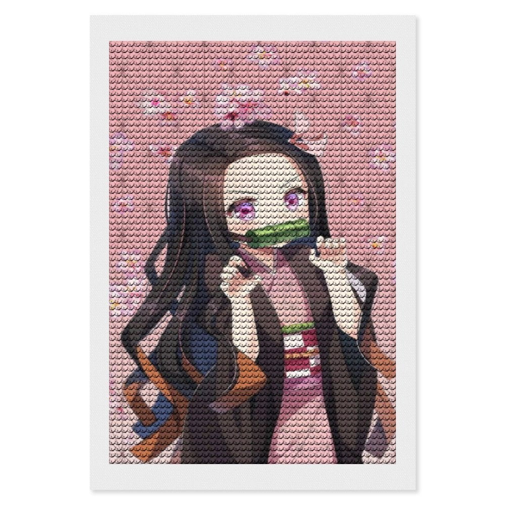 Demon Slayer Nezuko Diamond Art Kits for Adults - 5D Diamond Art Kits ...