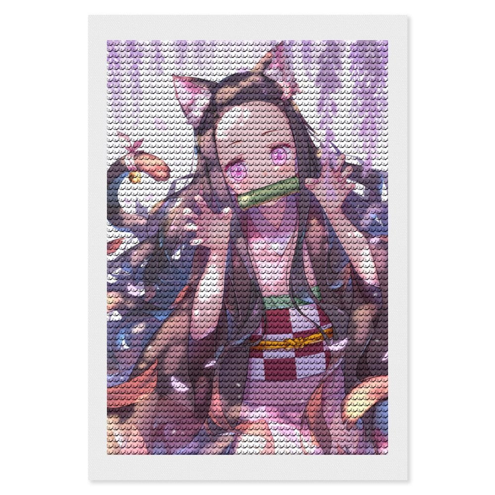 Demon Slayer Nezuko Diamond Art Kits for Adults - 5D Diamond Art Kits ...