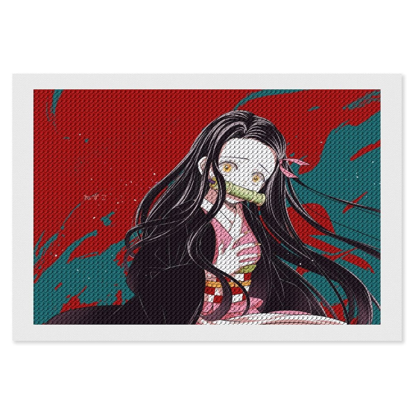 Demon Slayer Nezuko Diamond Art Kits for Adults Diamond Art Gem Art ...