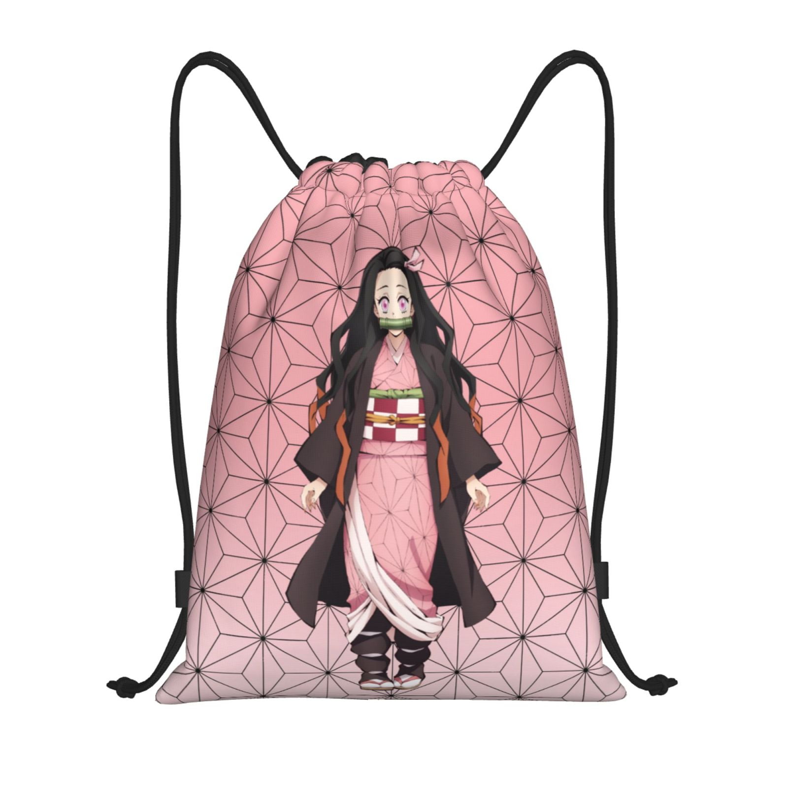 Demon Slayer Nezuko Drawstring Bag Sports Fitness Bag Waterproof Rope ...