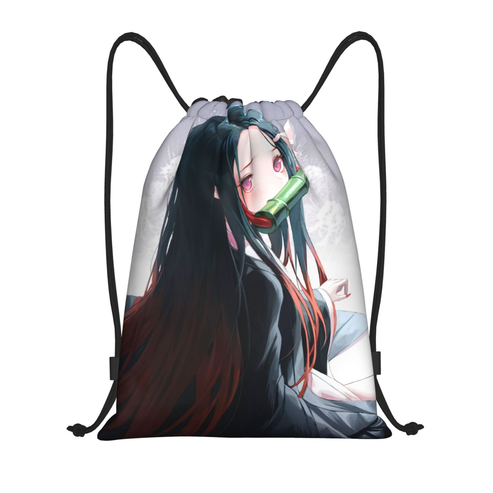 Demon Slayer Nezuko Drawstring Bag Sports Fitness Bag Waterproof Rope ...