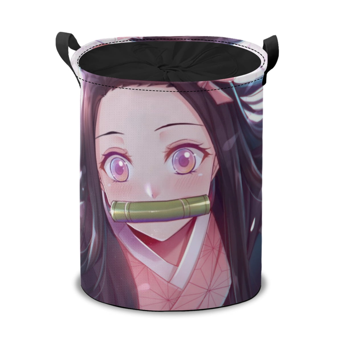 Demon Slayer Nezuko Drawstring Laundry Basket, Foldable Baby Laundry ...