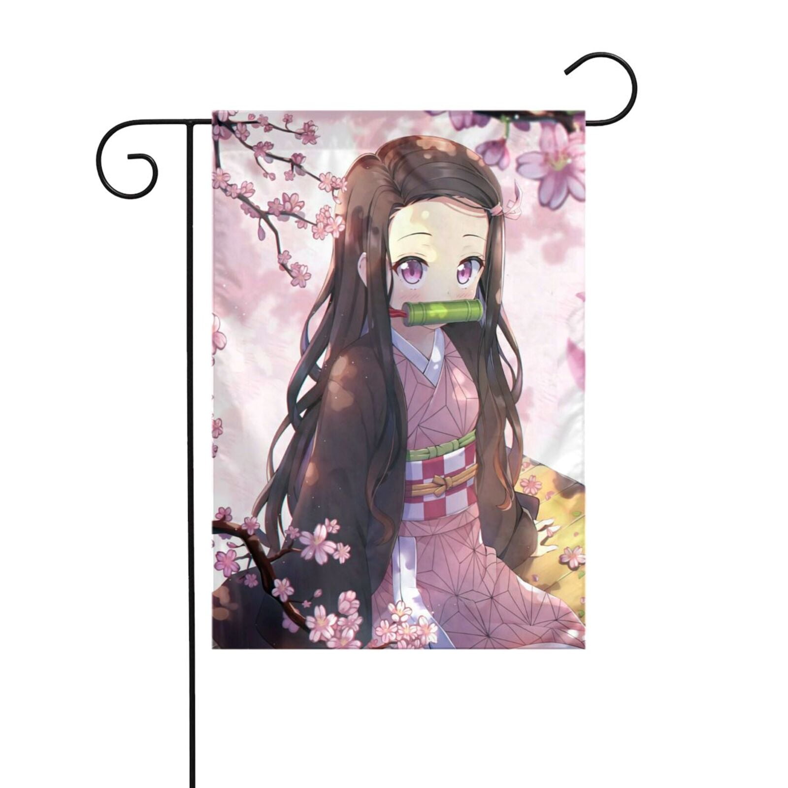 Demon Slayer Nezuko Garden Flag Double Sided Outside Cartoon Game Yard ...