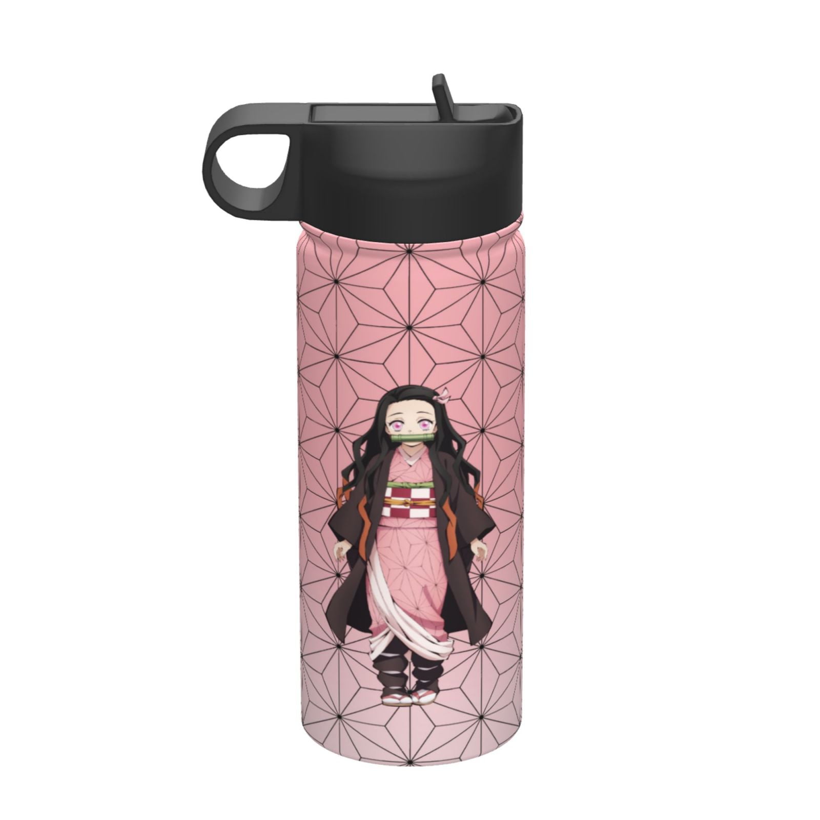 Demon Slayer Nezuko Insulated Stainless Steel Wide Mouth Water Bottle ...