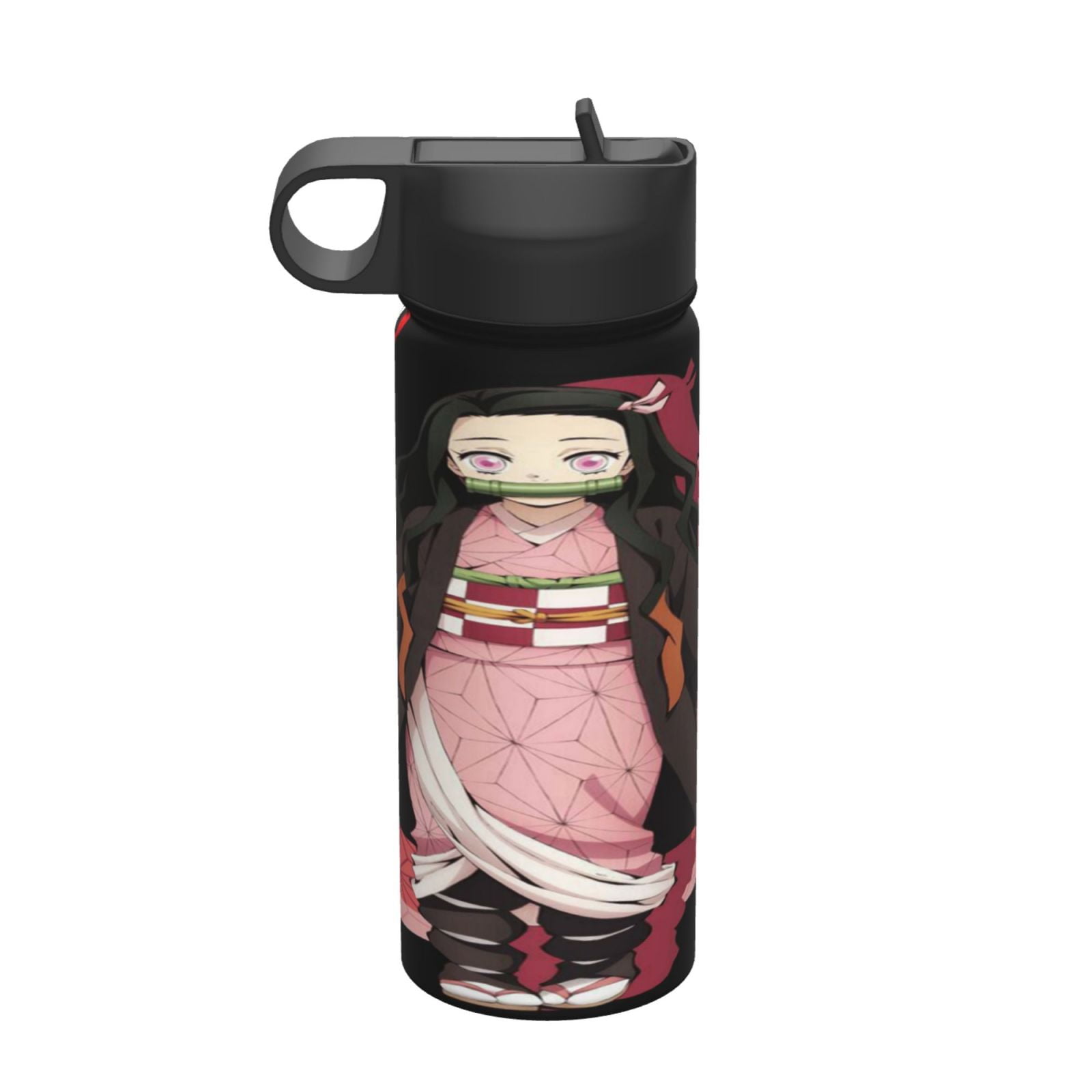 Demon Slayer Nezuko Insulated Stainless Steel Wide Mouth Water Bottle ...