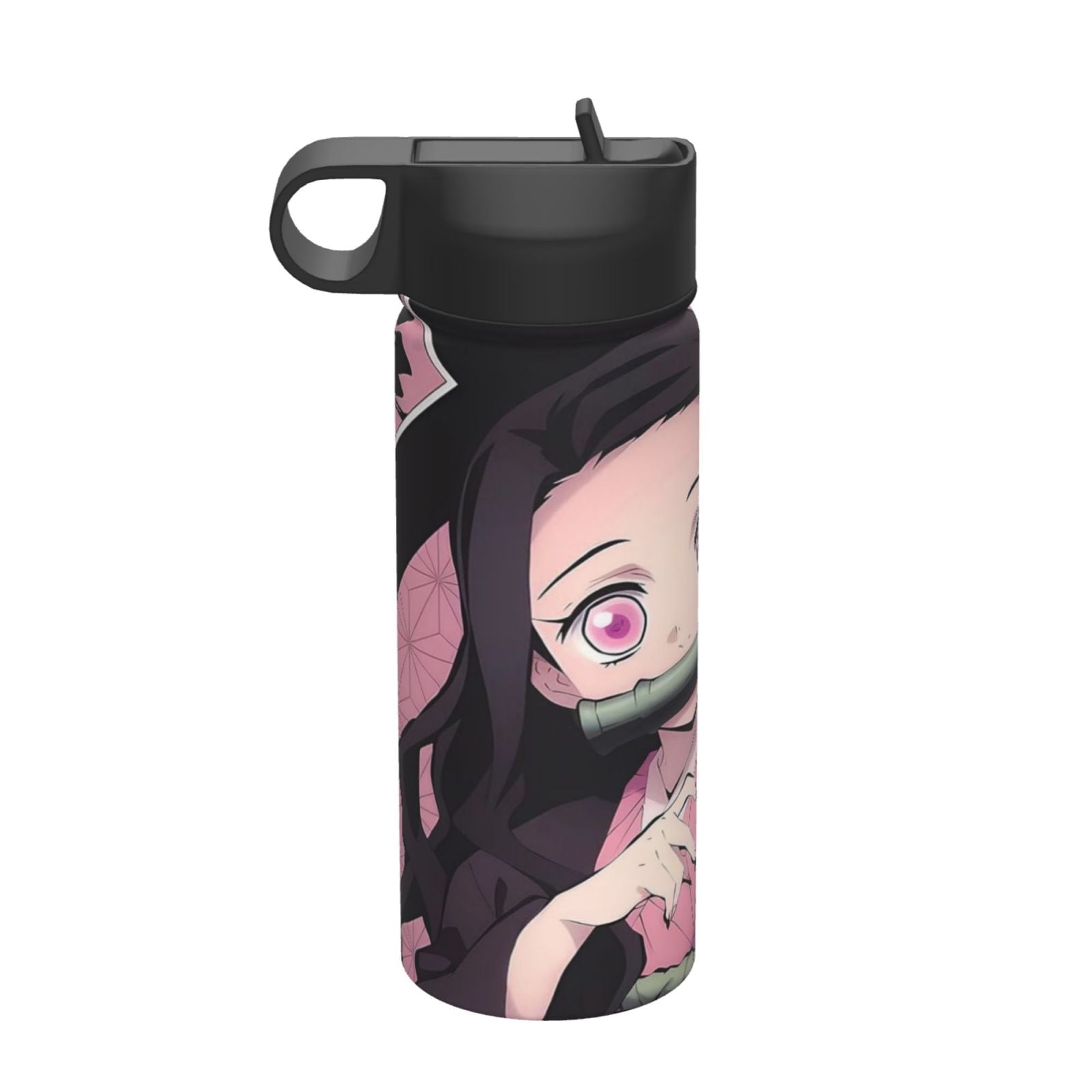 Demon Slayer Nezuko Insulated Water Bottle, 18OZ Stainless Steel Double ...