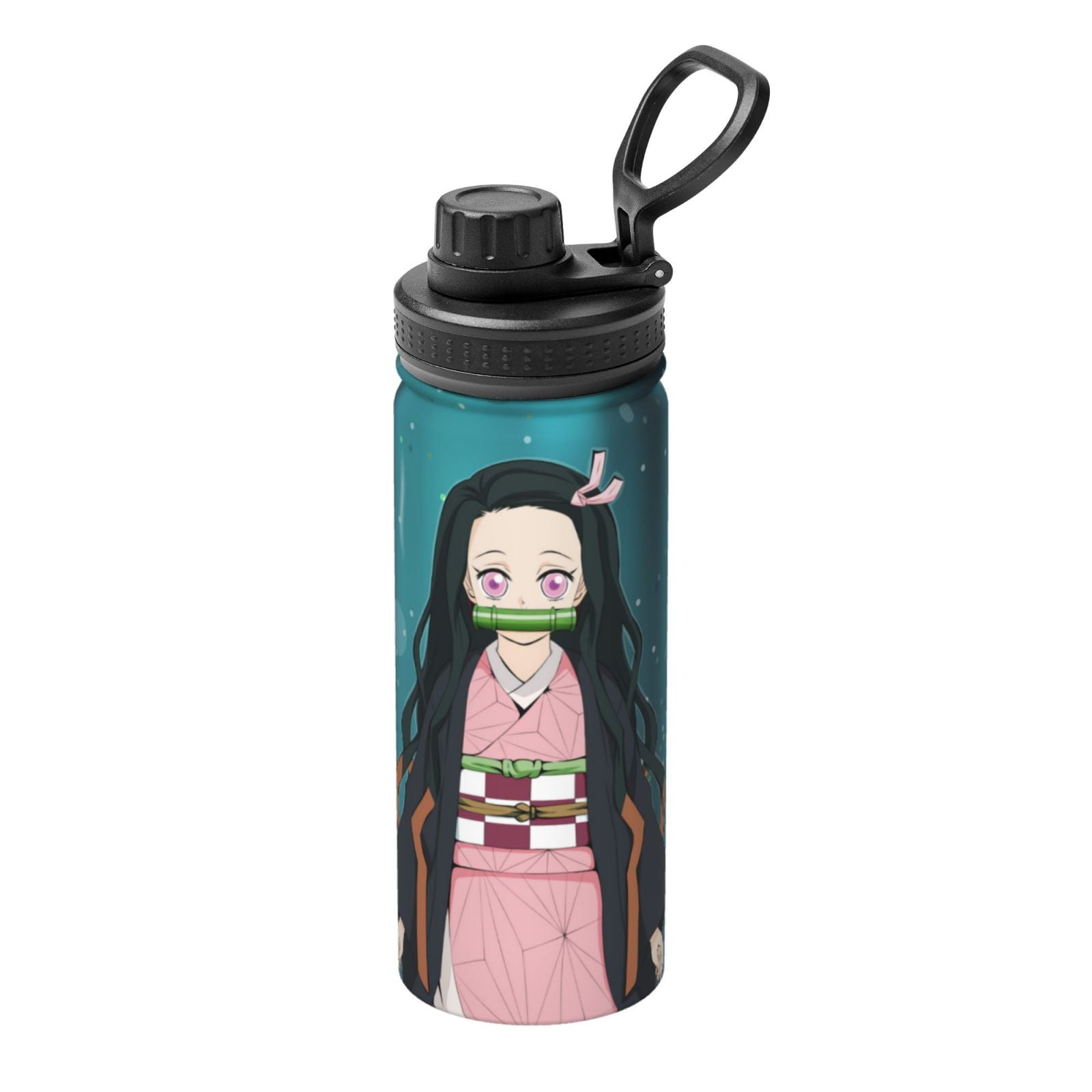Demon Slayer Nezuko Insulated Water Bottle, 18OZ Stainless Steel Double ...