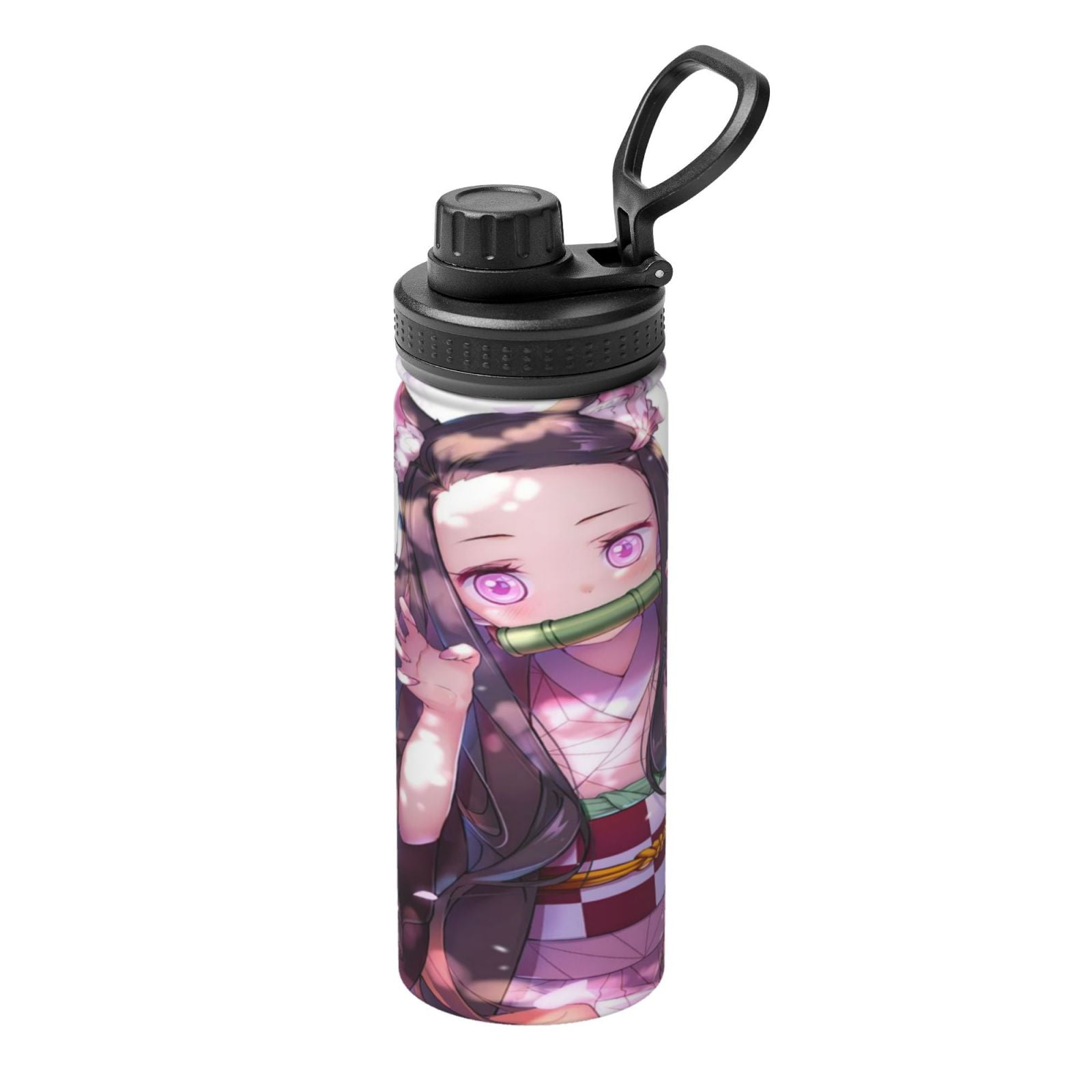 Demon Slayer Nezuko Insulated Water Bottle, 18OZ Stainless Steel Double ...