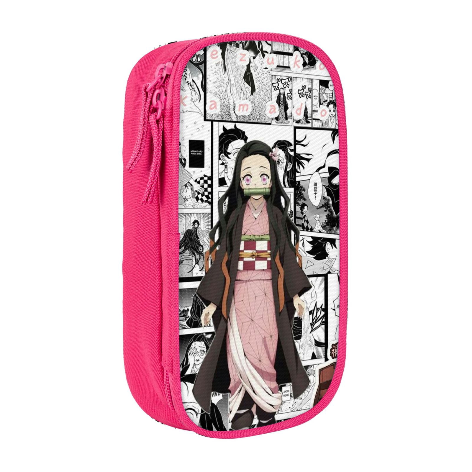 Demon Slayer Nezuko Kamado Big Capacity Pencil Case, Large Storage ...