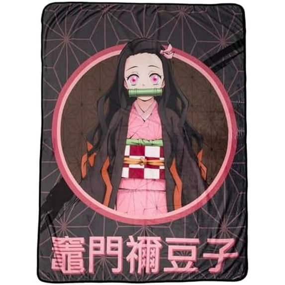 Demon Slayer Nezuko Kamado Character Art Throw Blanket$$Home Decor, Kitchen, & Other - Walmart.com