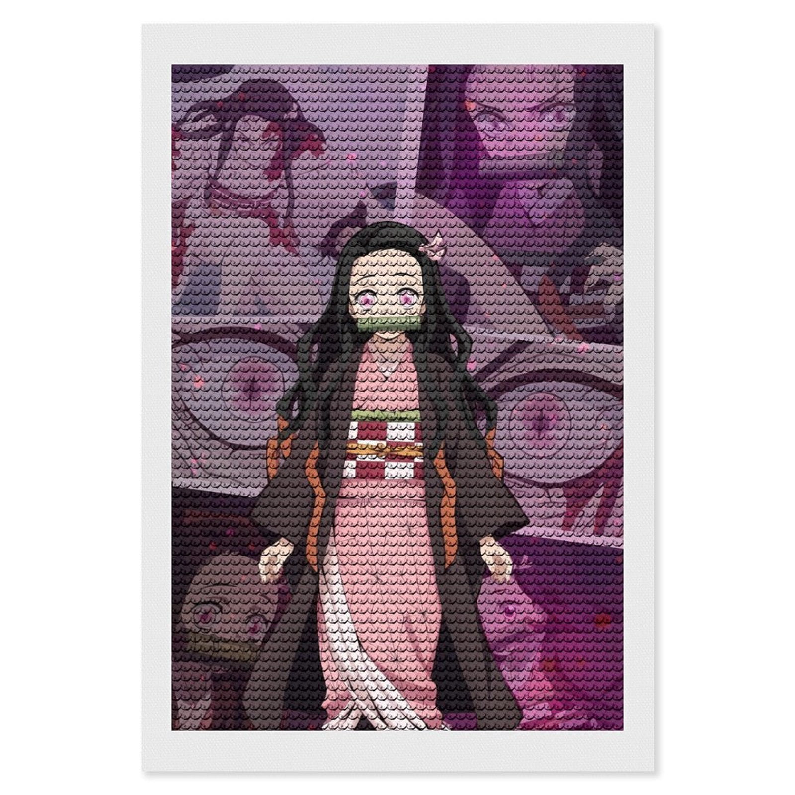 Demon Slayer Nezuko Kamado Diamond Art Kits for Adults 5D Diamond Art ...