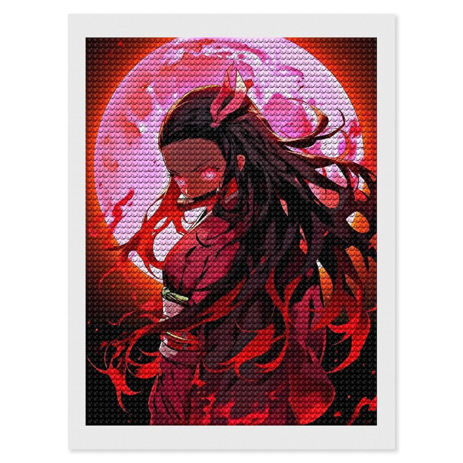 Demon Slayer Nezuko Kamado Diamond Art Kits for Adults 5D Diamond Art ...