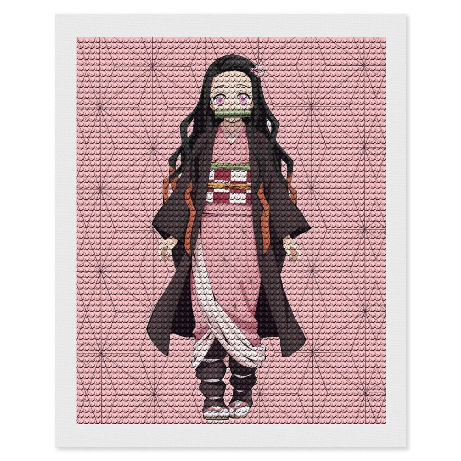 Demon Slayer Nezuko Kamado Diamond Art Kits for Adults 5D Diamond Art ...