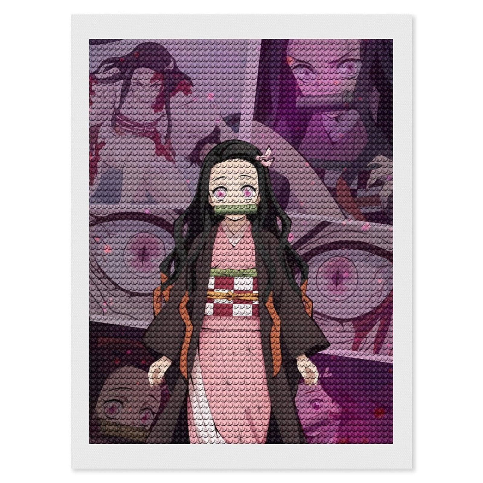 Demon Slayer Nezuko Kamado Diamond Art Kits for Adults 5D Diamond Art ...