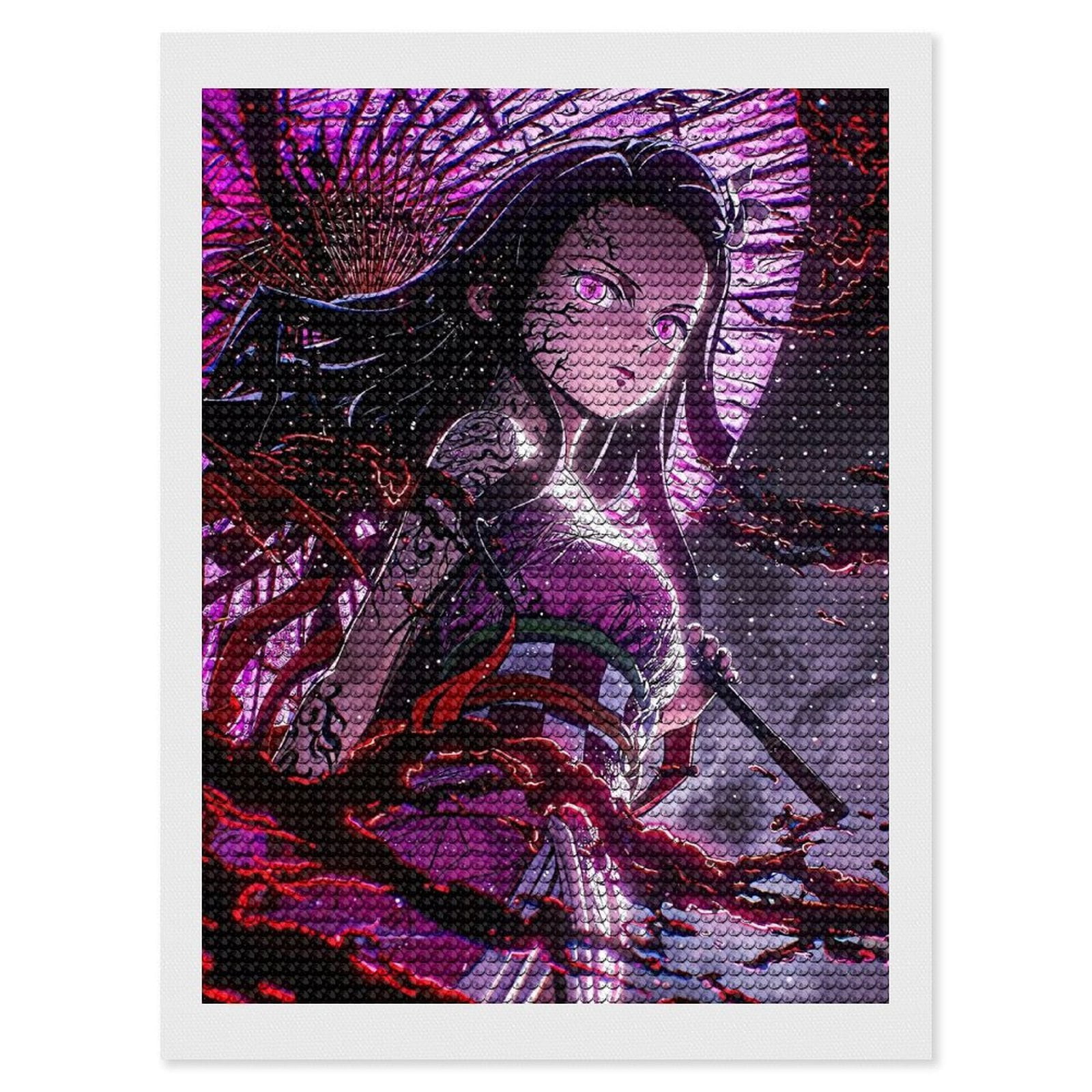 Demon Slayer Nezuko Kamado Diamond Art Kits for Adults 5D Diamond Art ...