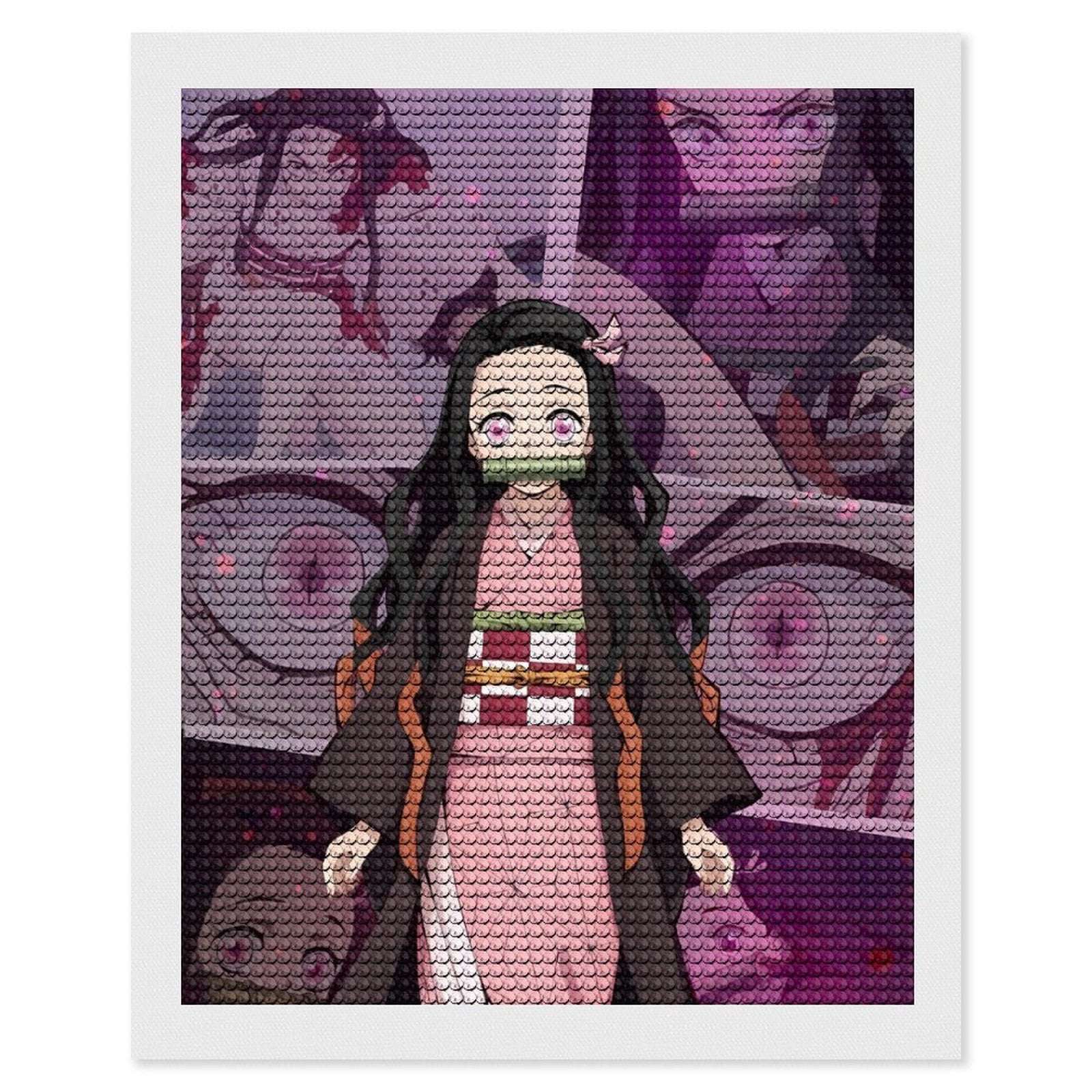 Demon Slayer Nezuko Kamado Diamond Art Kits for Adults 5D Diamond Art ...