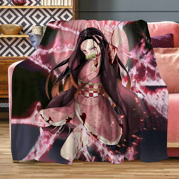 Demon Slayer Nezuko Kamado Flannel Blanket - Intense Anime Character ...