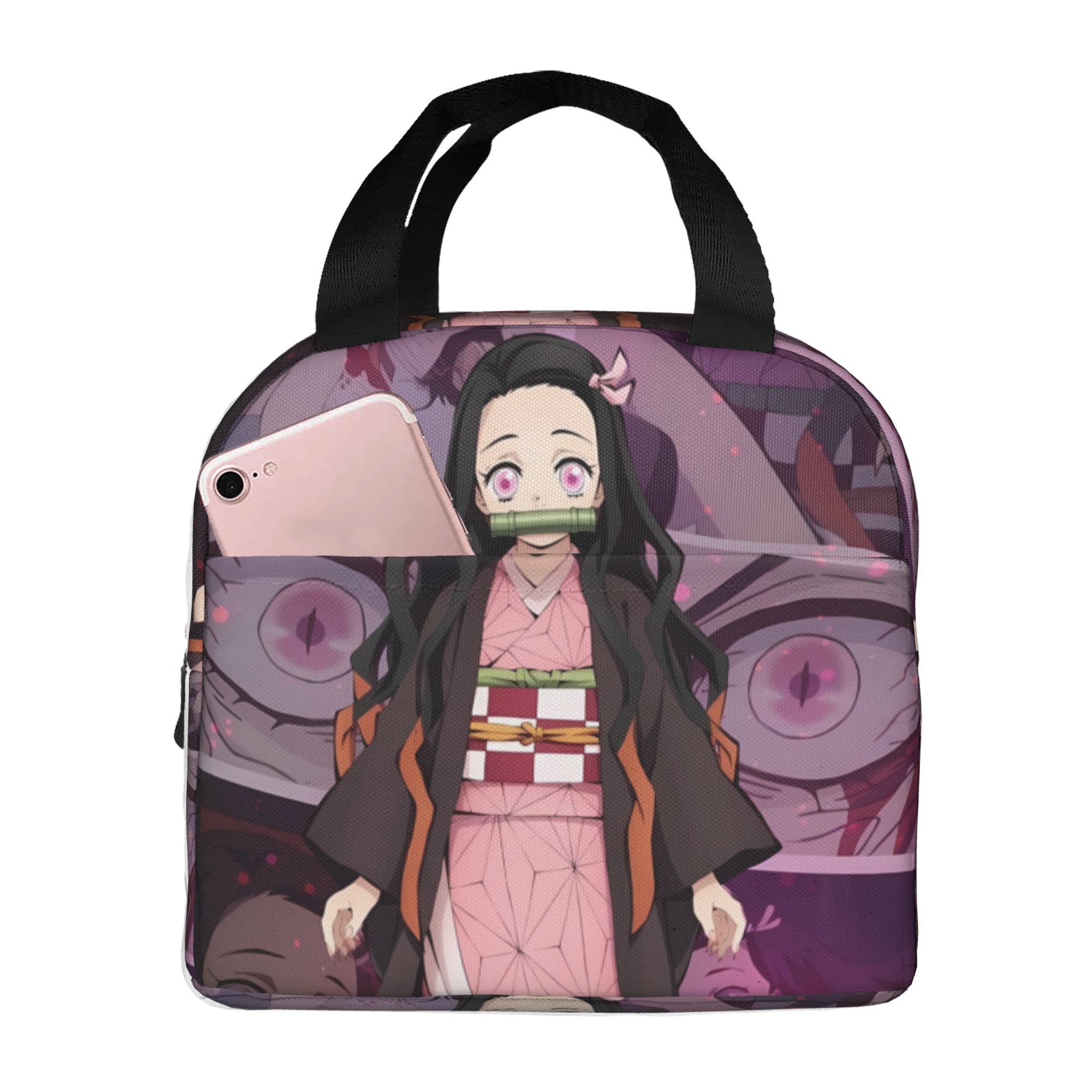 Demon Slayer Nezuko Kamado Lunch Bag Tote Bag Insulated Lunch Box ...