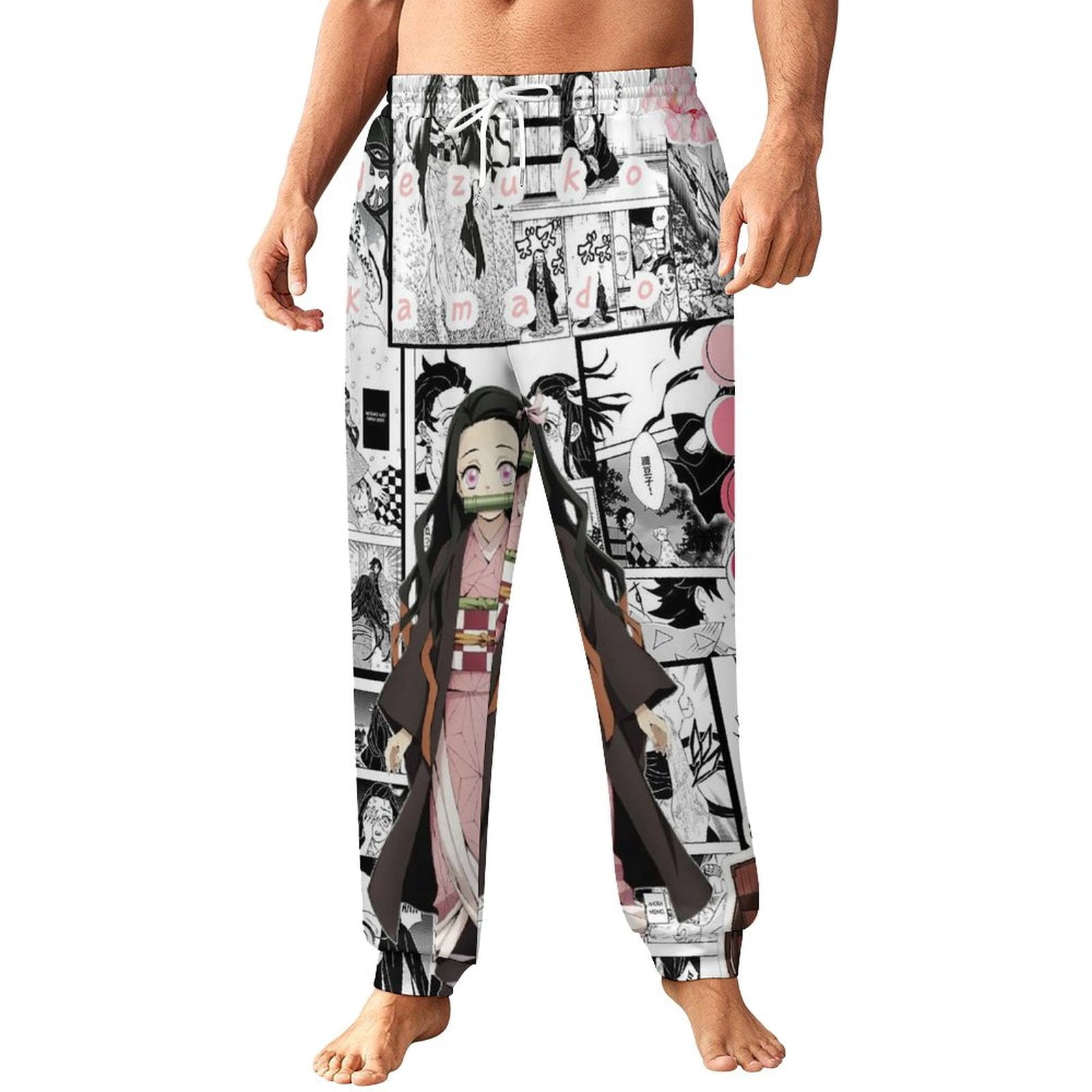 Demon Slayer Nezuko Kamado Men's Athletic Joggers Stretch Sweatpants ...