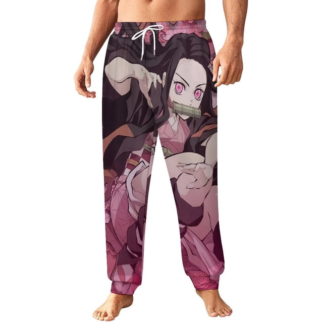 Demon Slayer Nezuko Kamado Men's Athletic Joggers Stretch Sweatpants ...