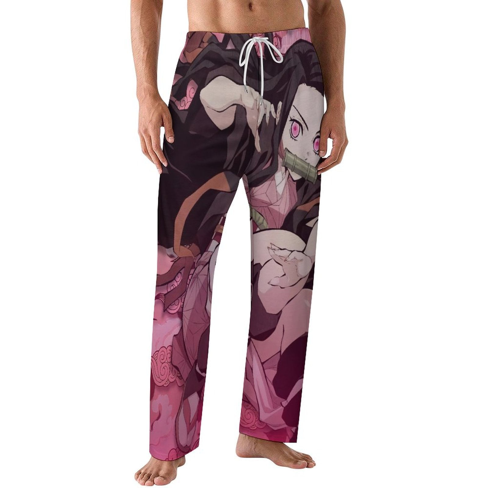 Demon Slayer Nezuko Kamado Mens PJ Pajama Pants Bottoms Lounge Pants ...