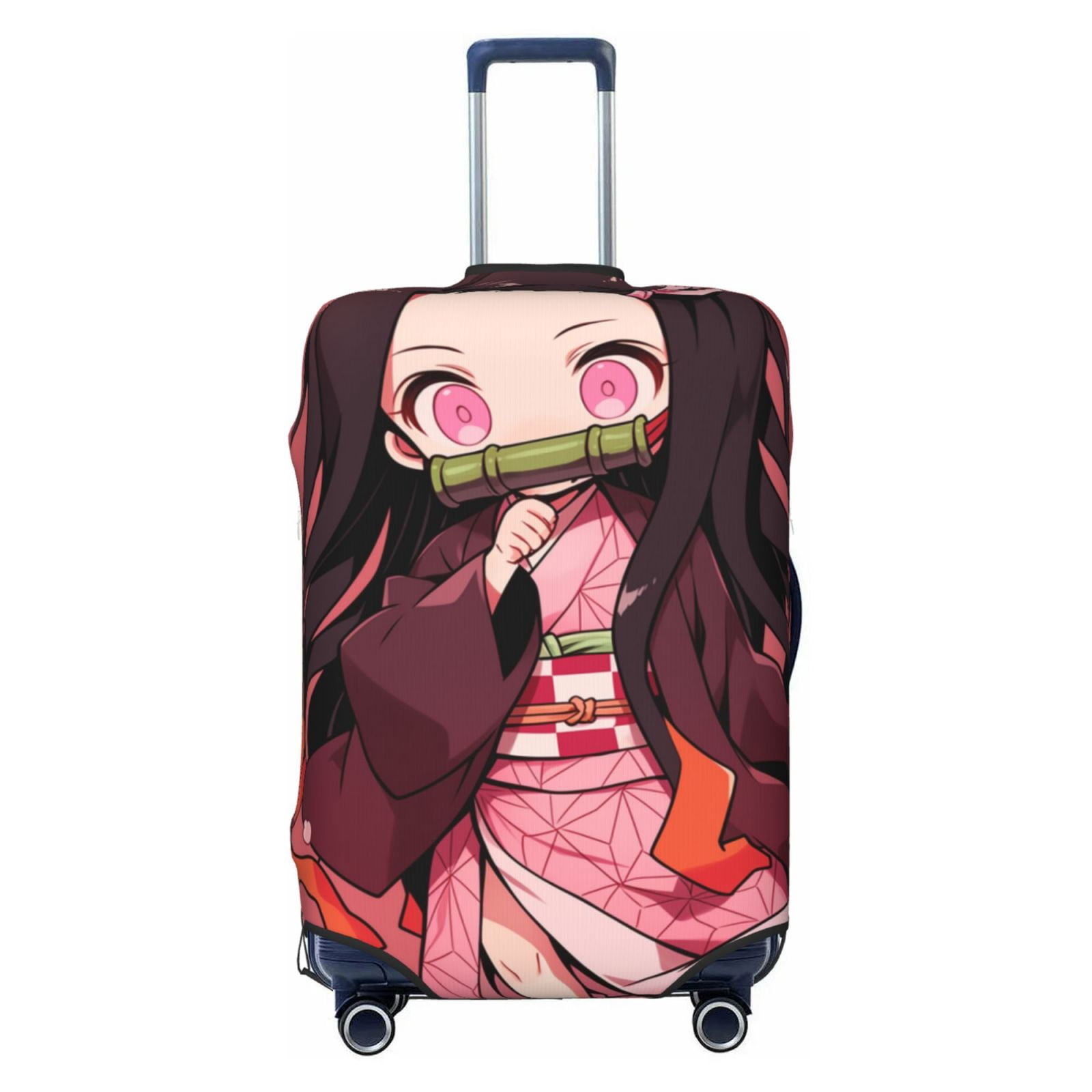 Demon Slayer Nezuko Kamado Protective Suitcase Cover Elastic Travel ...