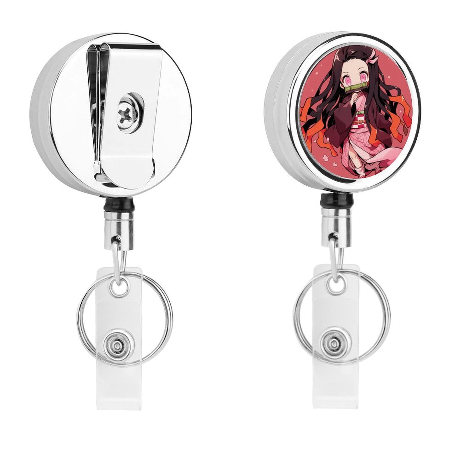 Demon Slayer Nezuko Kamado Retractable Badge Holder Reel Clip Heavy ...