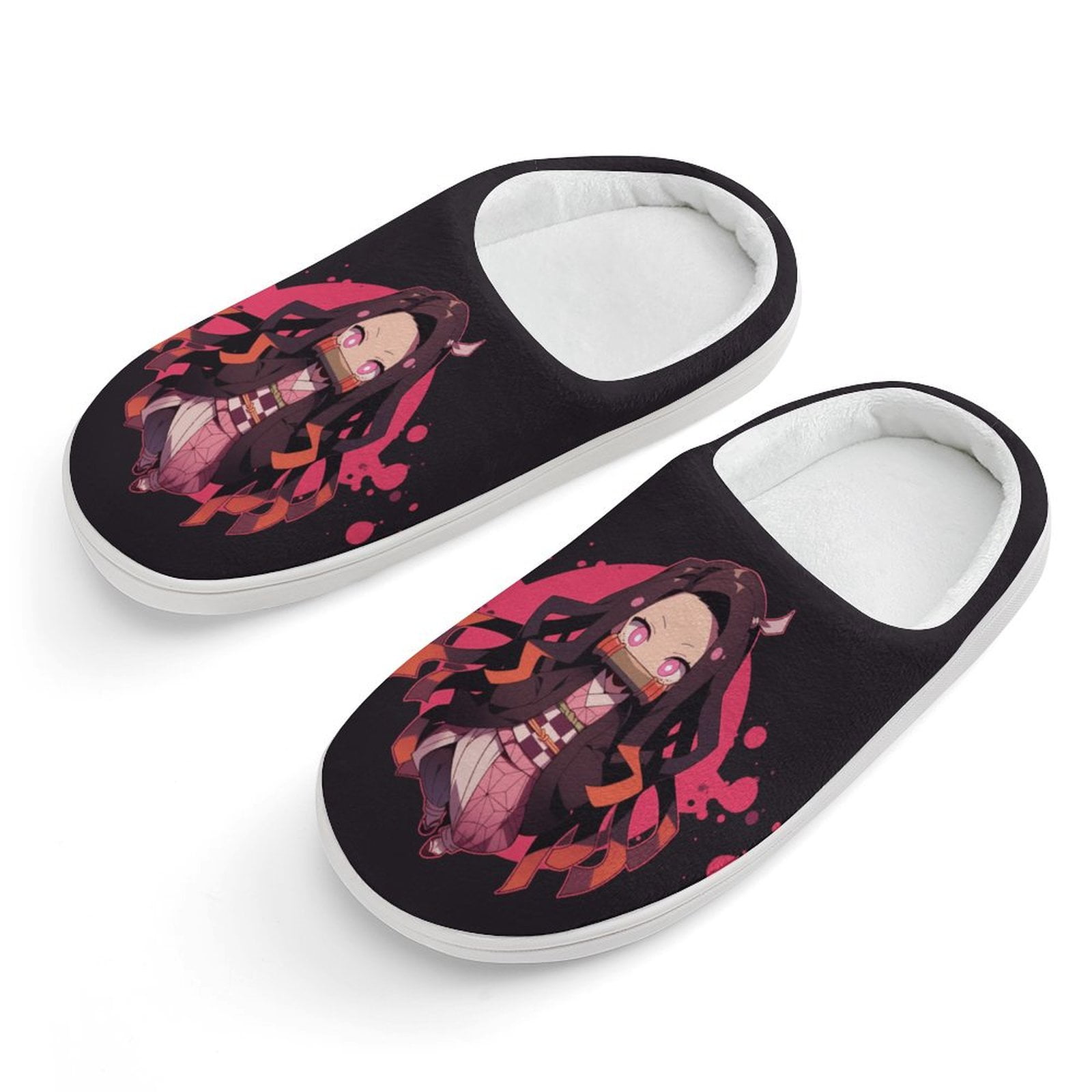 Demon Slayer Nezuko Kamado Winter Plush Slippers for Boys Girls Soft ...