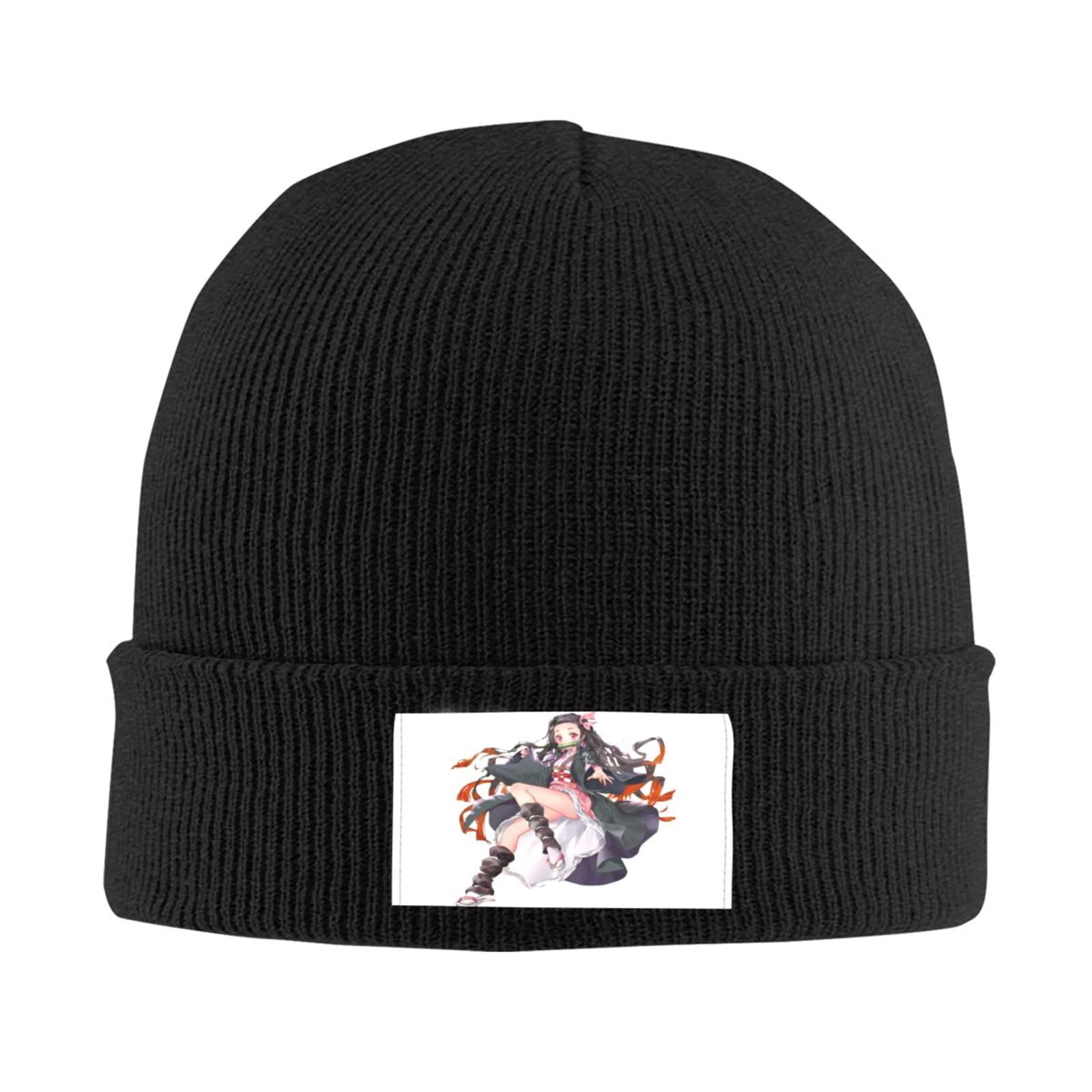Demon Slayer Nezuko Knit Hat Winter Warm Hat Fashion Casual Knit Cap ...