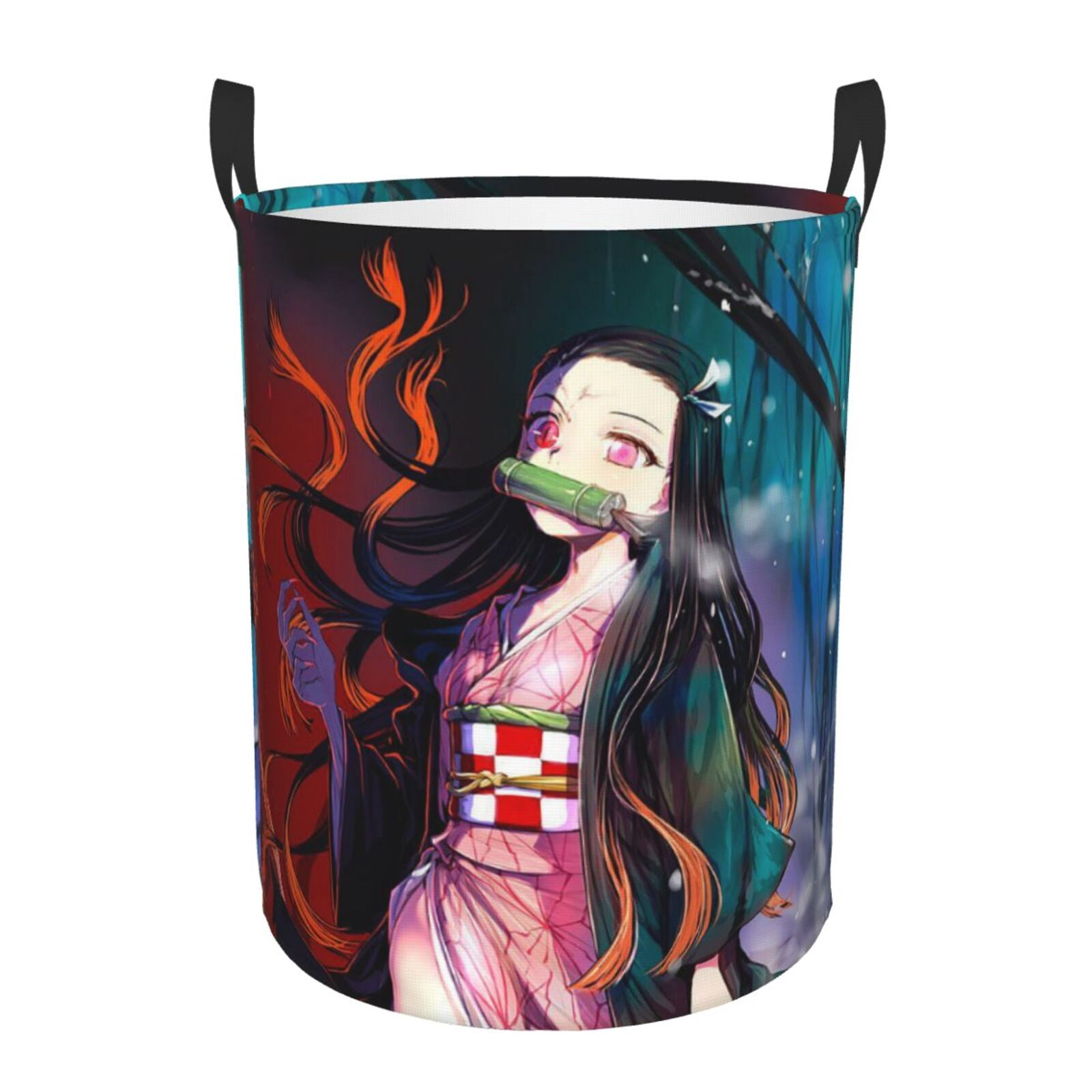 Demon Slayer Nezuko Large Laundry Basket With Handle, Collapsible ...