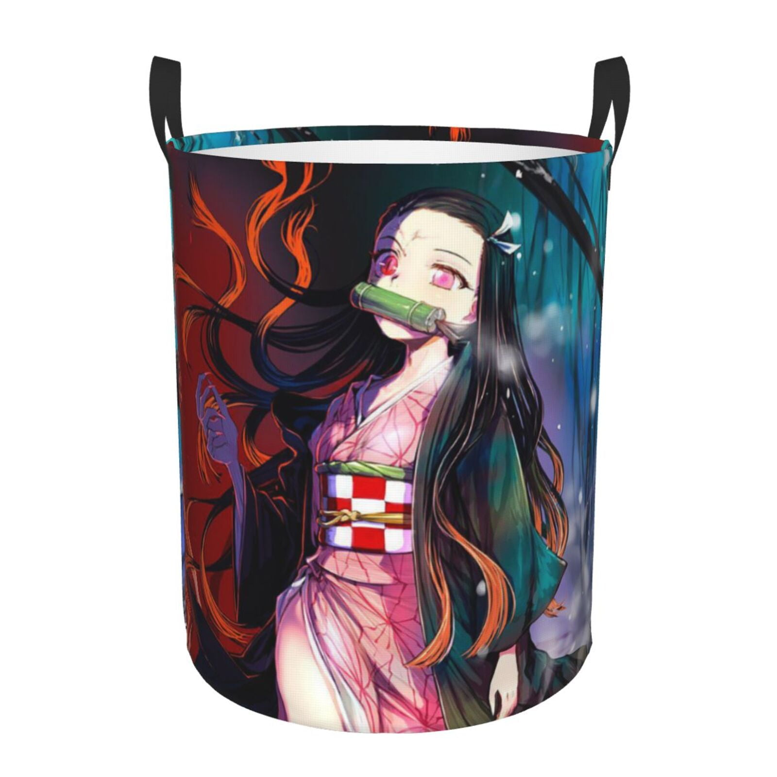 Demon Slayer Nezuko Large Laundry Hamper, Collapsible Laundry Basket ...