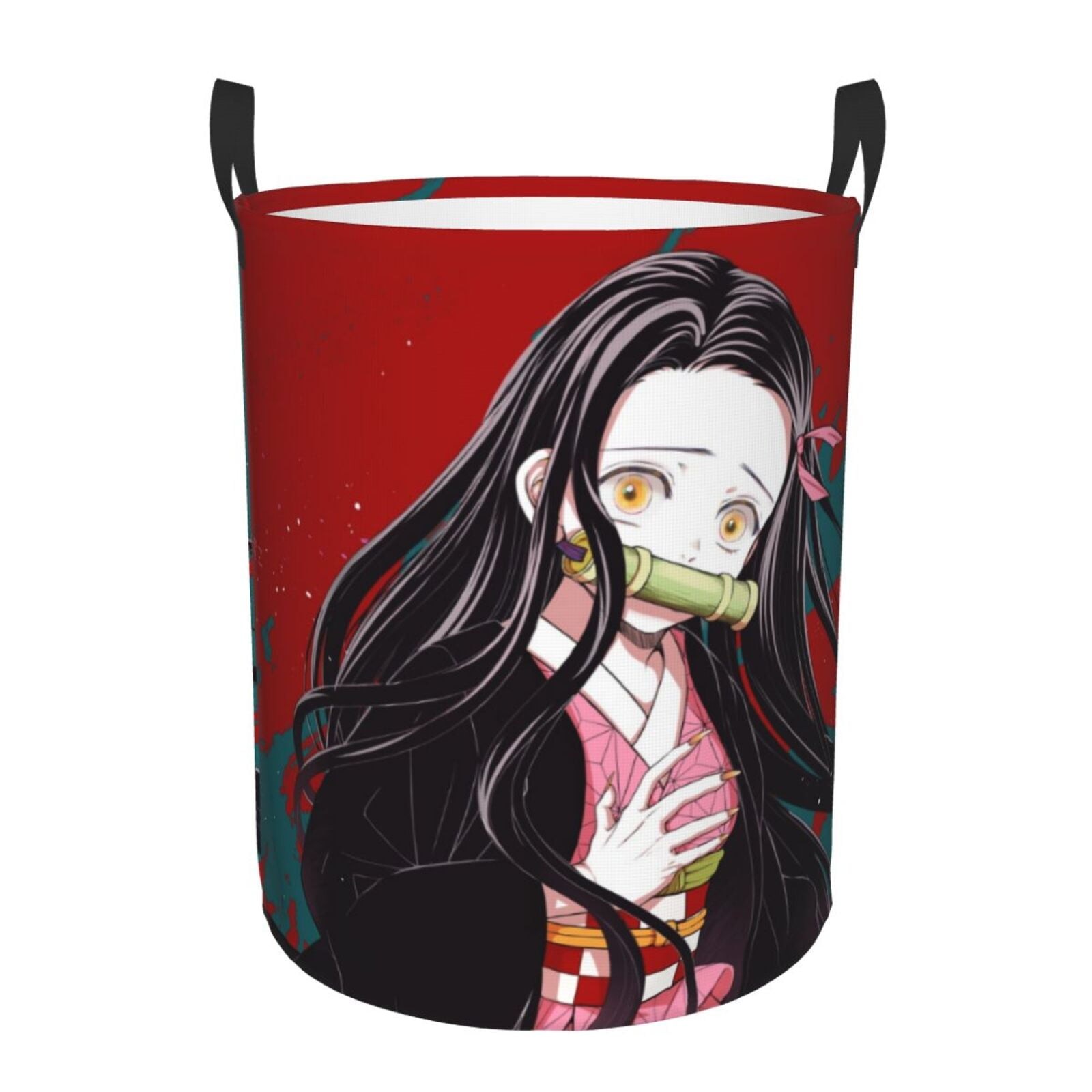 Demon Slayer Nezuko Large Laundry Hamper, Collapsible Laundry Basket ...