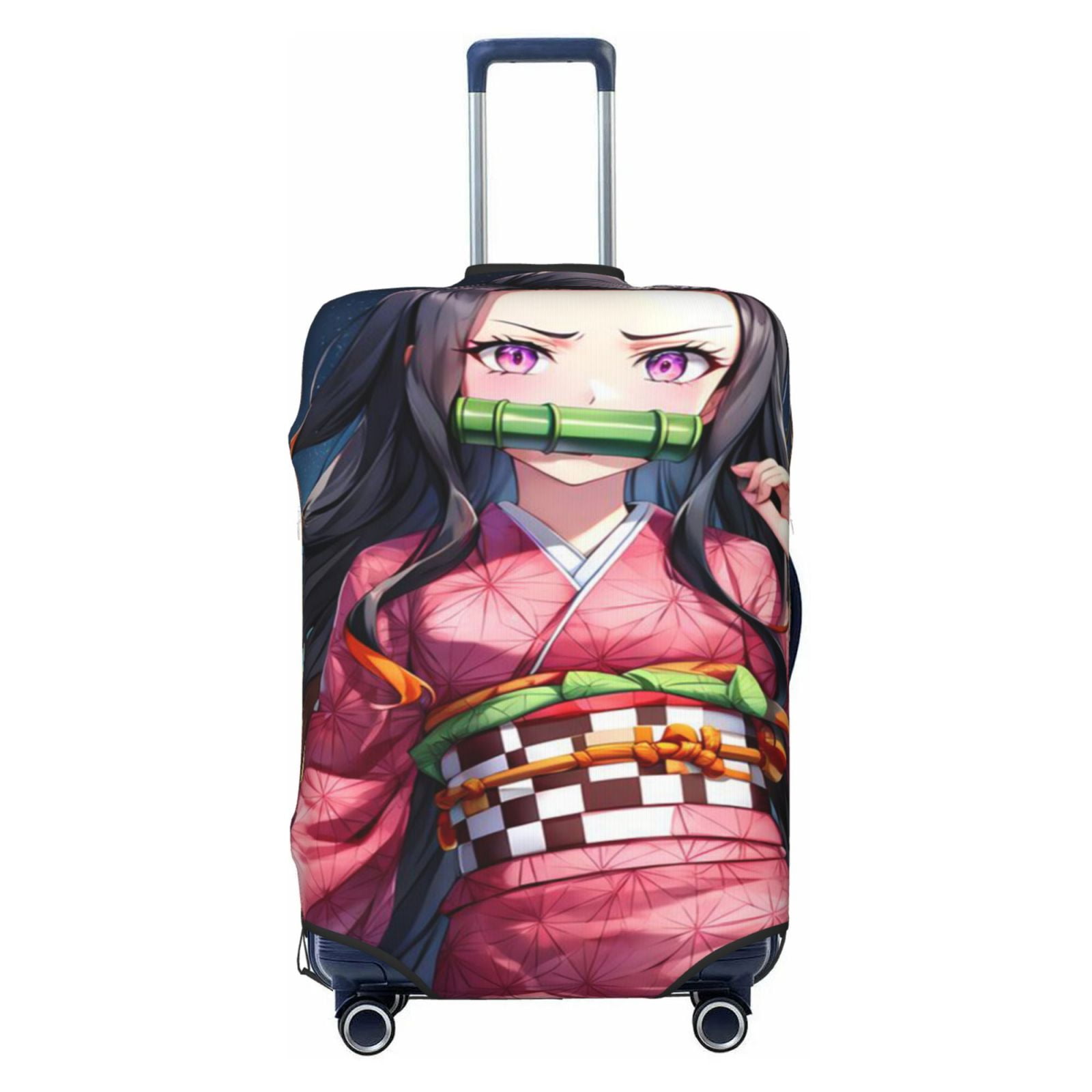 Demon Slayer Nezuko Luggage Suitcase Covers Elastic Washable Cartoon ...