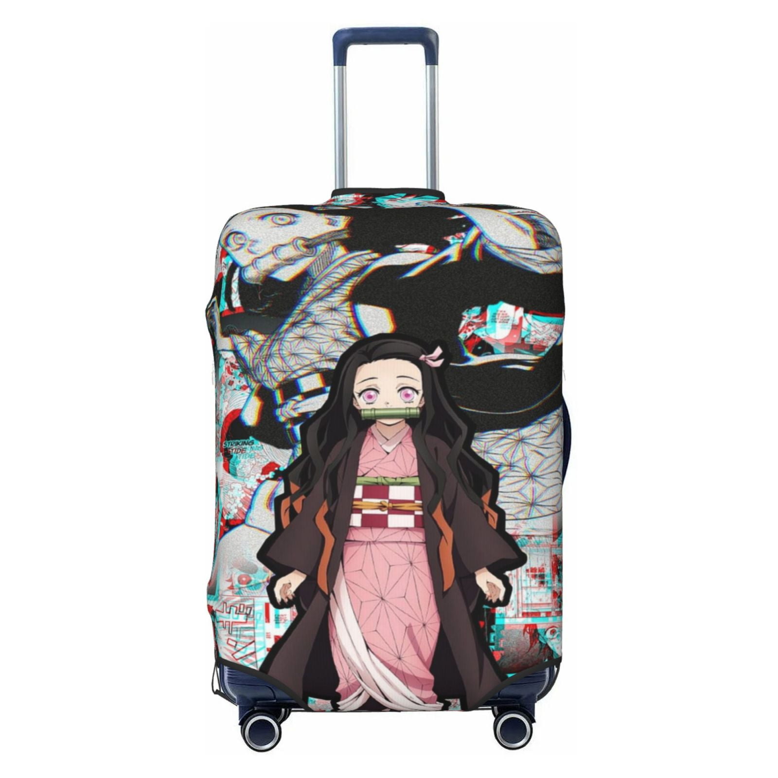 Demon Slayer Nezuko Luggage Suitcase Covers Elastic Washable Cartoon ...